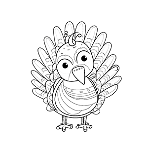 Turkey Coloring Pages – Coloring corner