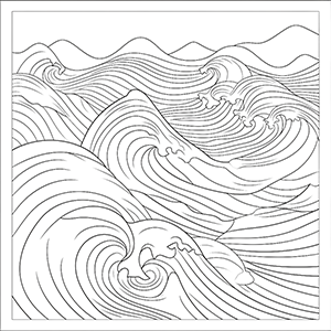 Free Waves Coloring Pages – Coloring corner