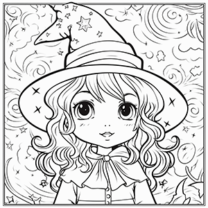 20+ Free Witch coloring pages – Coloring corner