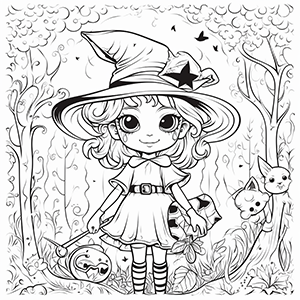 20+ Free Witch coloring pages – Coloring corner