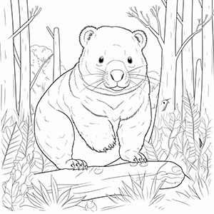 Wombat Coloring Pages – Coloring corner