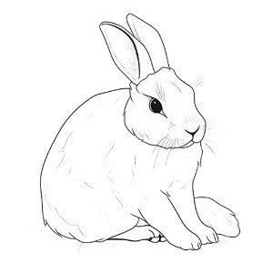 Arctic hare coloring pages – Coloring corner