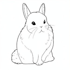 Arctic Hare coloring pages – Coloring corner