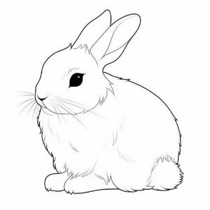 Arctic Hare coloring pages – Coloring corner