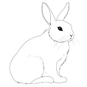 Arctic Hare coloring pages – Coloring corner
