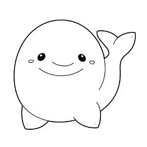 Beluga Whale coloring pages – Coloring corner