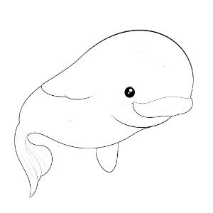 Beluga Whale coloring pages – Coloring corner