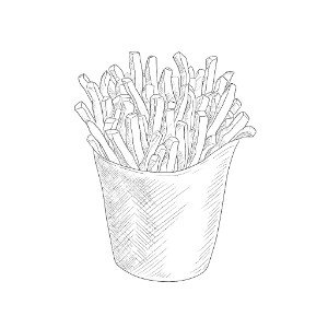 French Fries coloring pages – Coloring corner