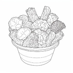 Fried Chicken coloring pages – Coloring corner