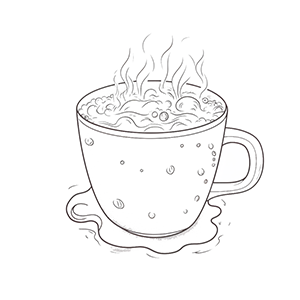 Hot toddy coloring page – Coloring corner