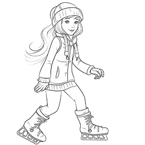 +20 Free Ice skating coloring pages – Coloring corner