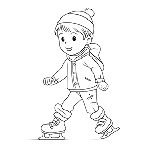 +20 Free Ice skating coloring pages – Coloring corner