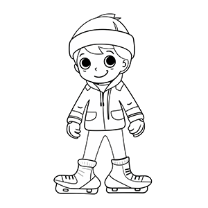 +20 Free Ice skating coloring pages – Coloring corner