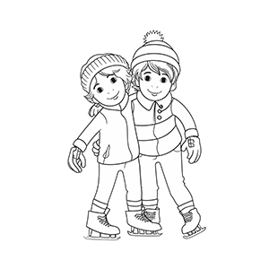 +20 Free Ice skating coloring pages – Coloring corner