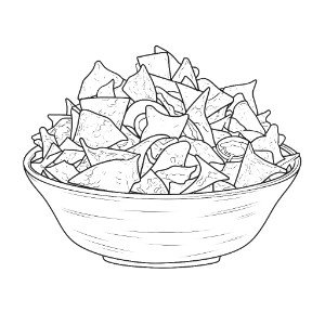 Free Nachos coloring pages – Coloring corner