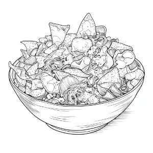Free Nachos coloring pages – Coloring corner