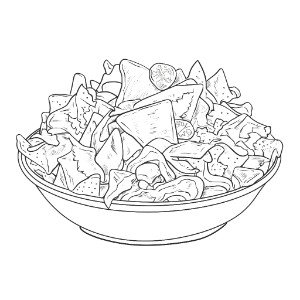 Free Nachos coloring pages – Coloring corner