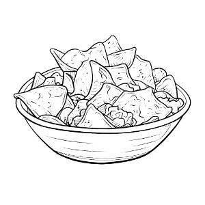 Free Nachos coloring pages – Coloring corner