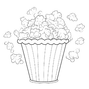 Free 🍿 Popcorn coloring pages – Coloring corner