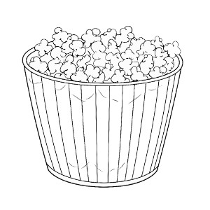 Free 🍿 Popcorn coloring pages – Coloring corner