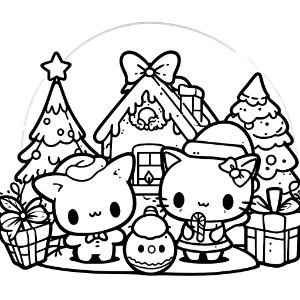 Christmas coloring page – Coloring corner