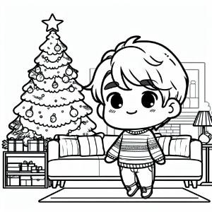 Christmas coloring page – Coloring corner
