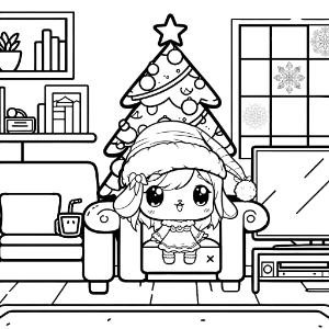 Christmas coloring page – Coloring corner