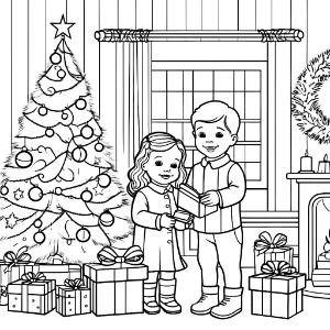 Christmas coloring page – Coloring corner
