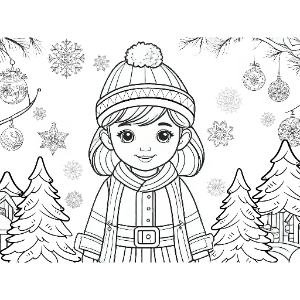 Christmas coloring page – Coloring corner