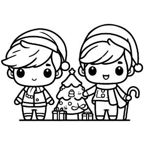 Christmas coloring page – Coloring corner