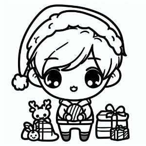 Christmas coloring page – Coloring corner