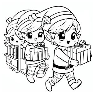 Christmas coloring page – Coloring corner