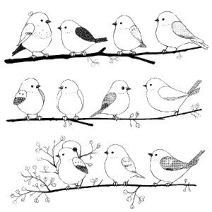 Bird coloring page – Coloring corner