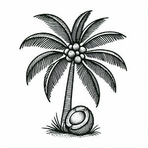 Tree coloring page – Coloring corner